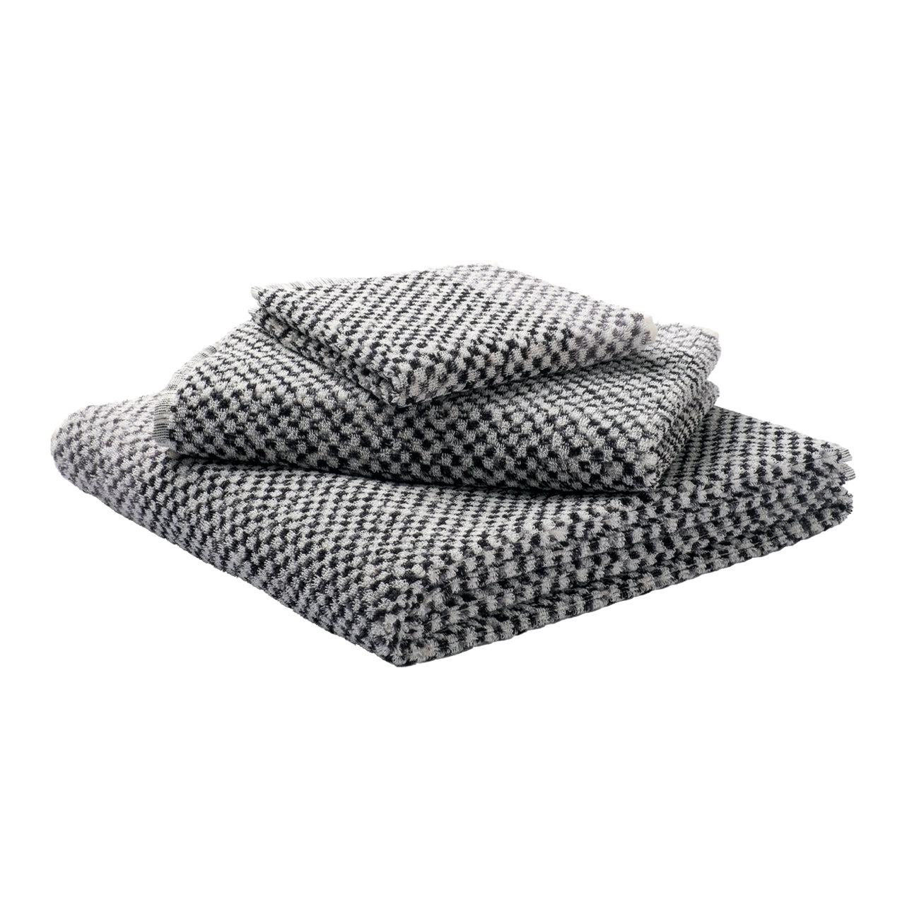 Checkers Fume Gray – Turkish Towel Collection